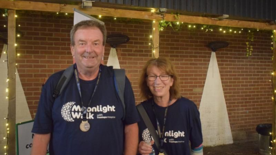 Local NHS Matron joins Treetops Moonlight Walk